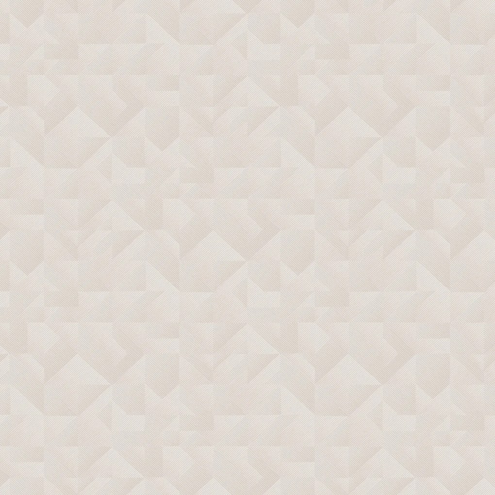 Luxusní krémová geometrická vliesová tapeta na zeď, Z54531, Fuksas, Zambaiti Parati