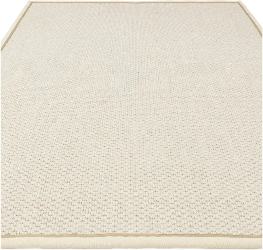 Krémový oboustranný/ručně tkaný běhoun s příměsí vlny 67x240 cm Korra Double Loop – Asiatic Carpets