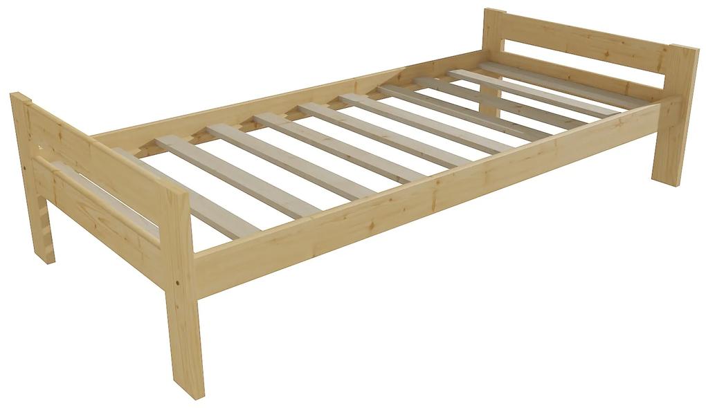 Vomaks Jednolůžková postel VMK006C Rozměr: 100 x 200 cm, Barva: surové dřevo