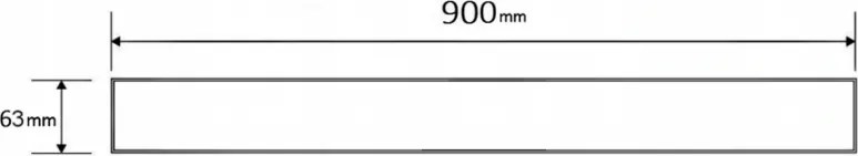 Mexen M01 vzor, mřížka na sprchový žlab 90 cm zlatá, 1520090