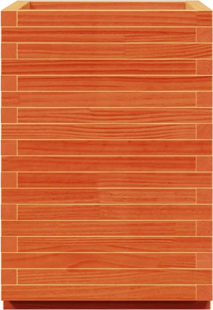 Zahradní truhlík voskově hnědý 50x50x72,5 cm masivní borovice 3282576
