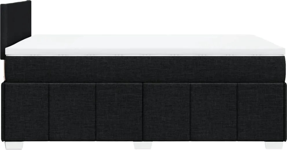 Box spring postel s matrací černá 120x200 cm textil 3289330