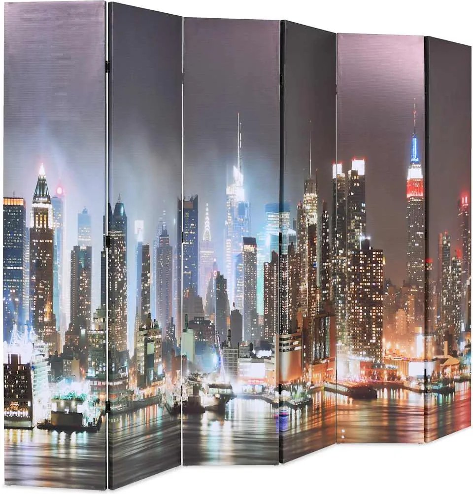 Skládací paraván 228 x 170 cm New York by Night 245864