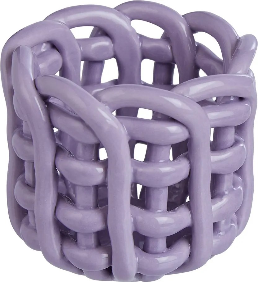 LITTLE CRAFT Svícen na čajovou svíčku 6 cm - fialová