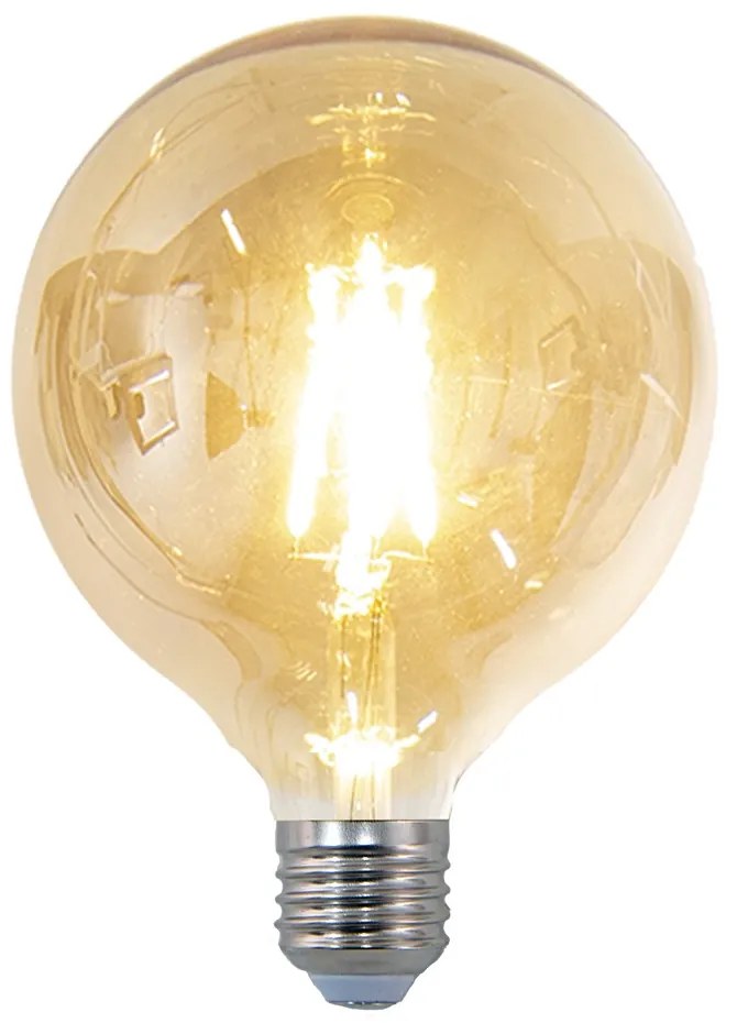 LED designová žárovka transparentní - 8 cm E27/4W