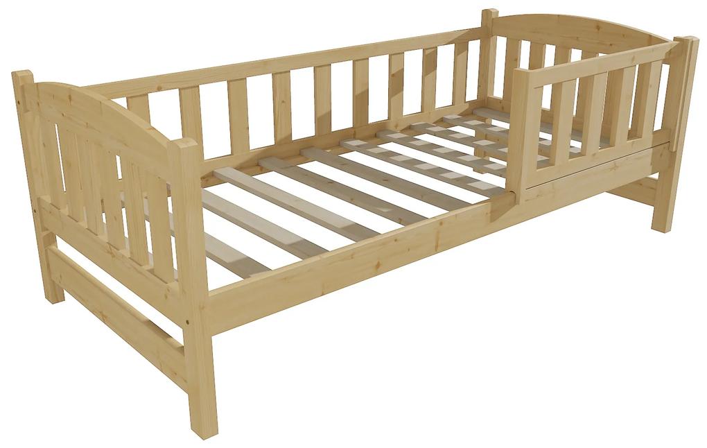 Vomaks Dětská postel DP 002 se zábranou Rozměr: 90 x 200 cm, Barva: moření dub