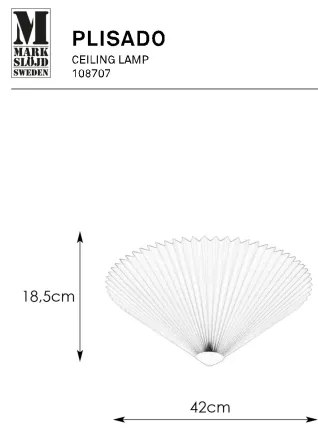 Markslöjd 108707 - Stropní svítidlo PLISADO 3xE14/40W/230V pr. 42 cm šedá