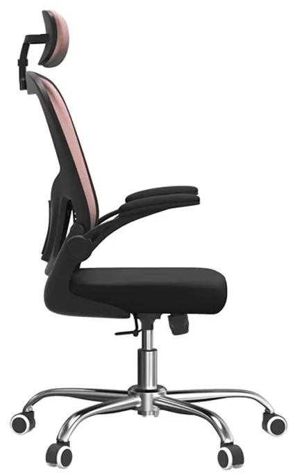 Kancelářská židle DORY světle růžová