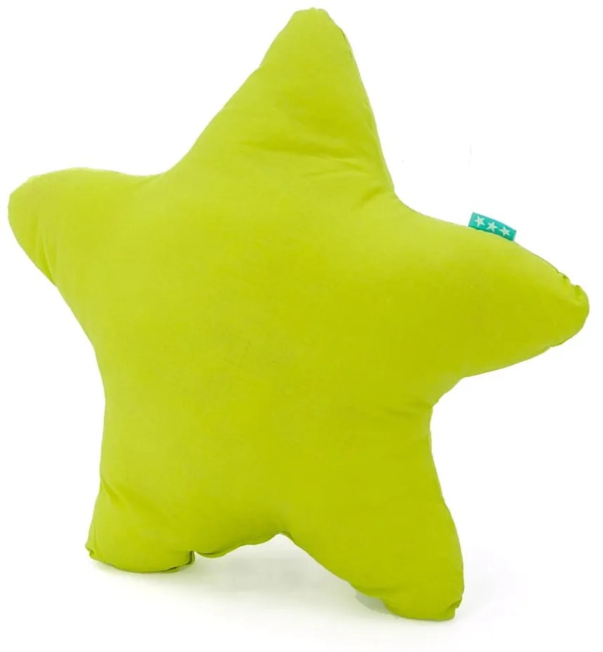 Zelený bavlněný polštářek Happy Friday Basic Estrella Green, 50 x 50 cm