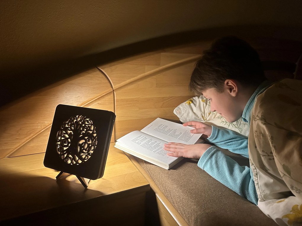 Li-Go "Ještěd" lampa 19x19cm provedení povrchu: dub