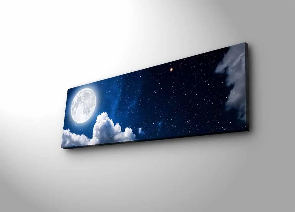 Obraz s LED osvětlením NOČNÍ NEBE 30 x 90 cm