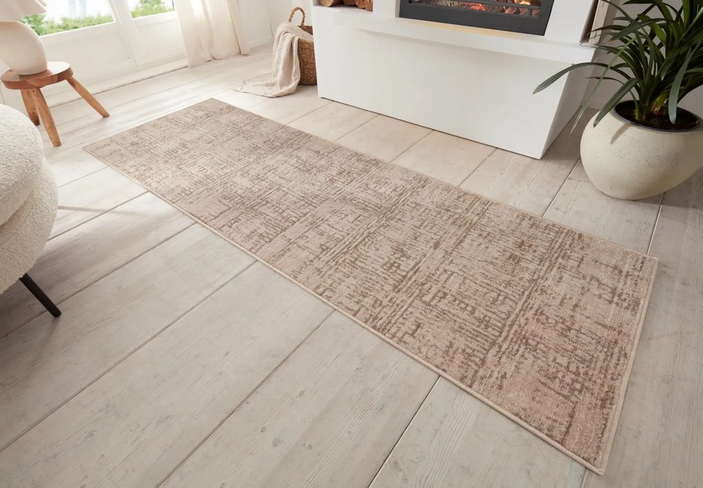 Hanse Home, Kusový koberec Terrain 105603 Sole Cream Brown, 200x280, hnědá, ložnice