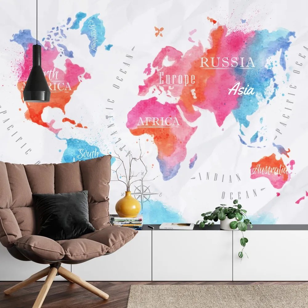 Fototapeta Mapa Světa Strukturální vinyl 208x146