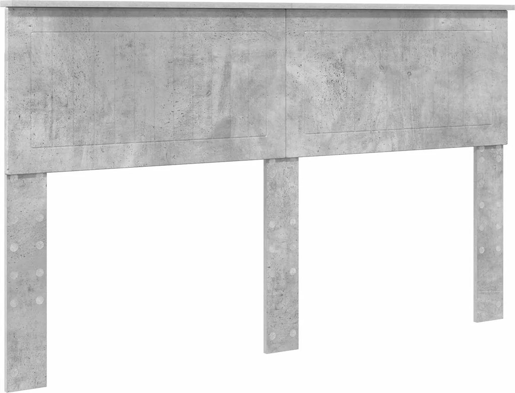 Rám postele Betonově šedá 150 x 200 cm Masivní borové dřevo 3410585