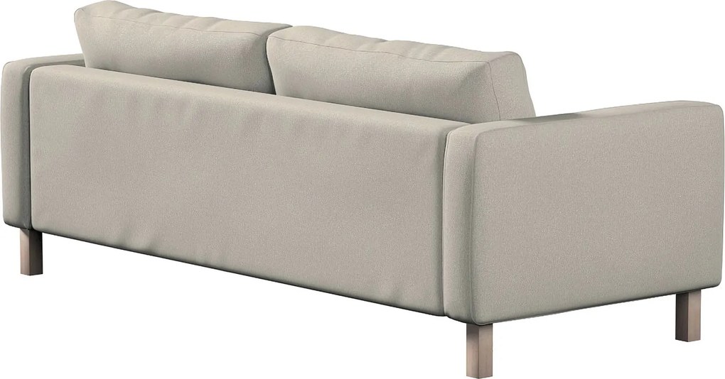 Potah na pohovku IKEA Karlstad 3-místná, nerozkládací, krátký barva béžová látka pletený vzor