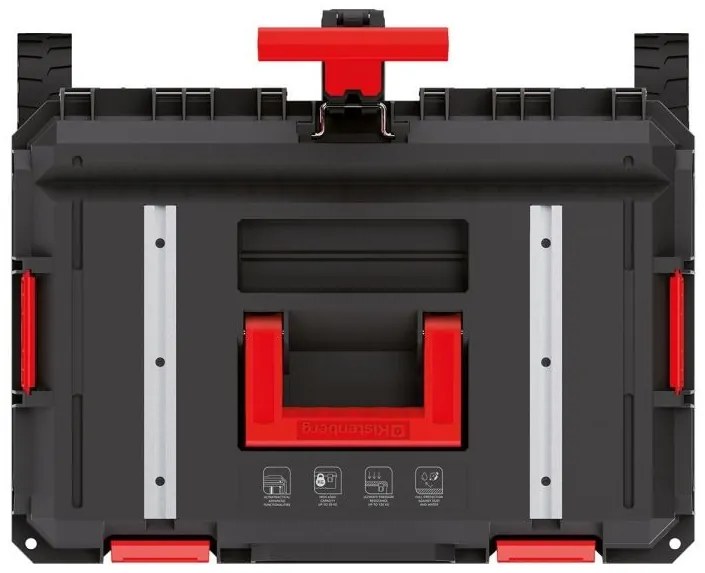 Kufr na nářadí XEBLOCCK TECH II 54,6 x 38 x 51 cm černo-červený