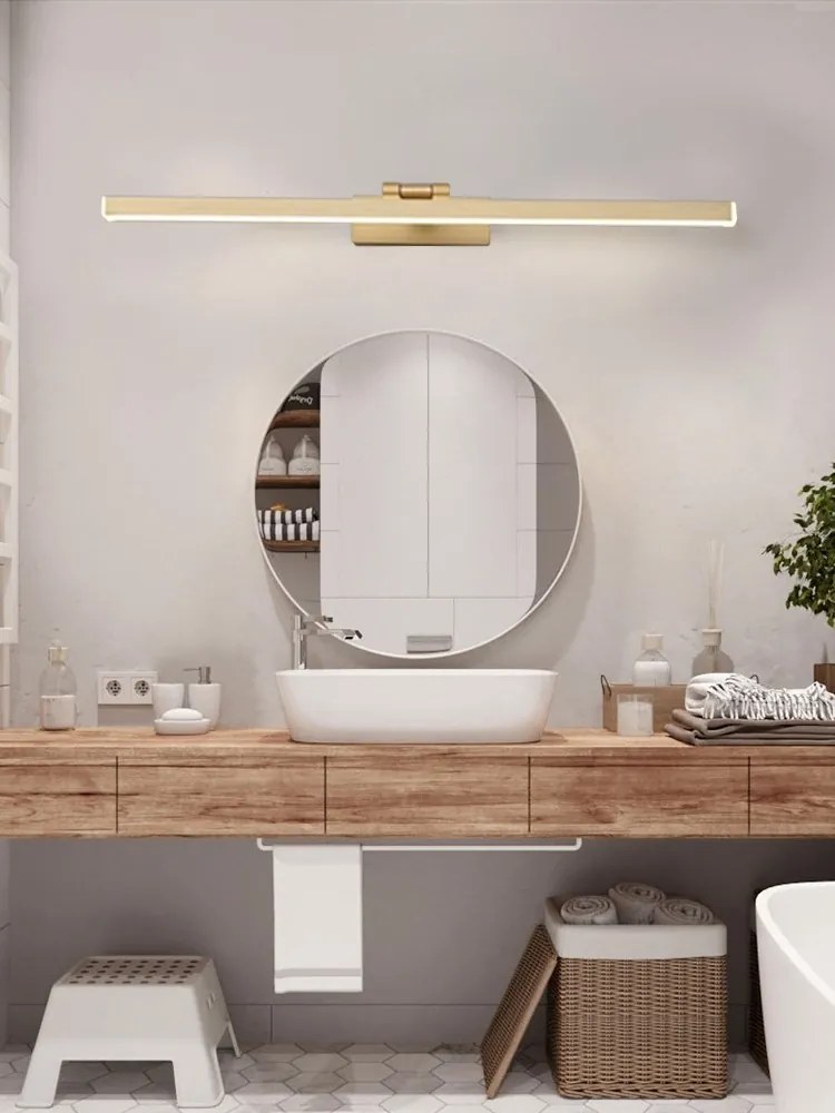 Koupelnové LED svítidlo APP835-1W 80 cm zlaté/neutrální bílá