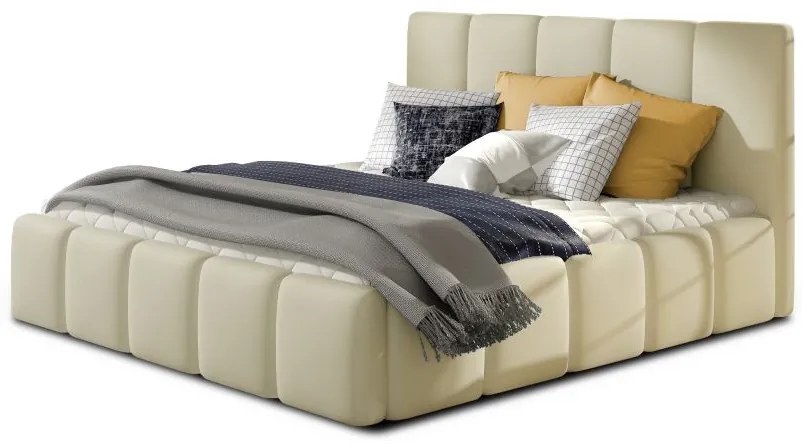 Čalouněná postel EDVIGE - Soft 33 - 140x200cm - bez úl. prostoru