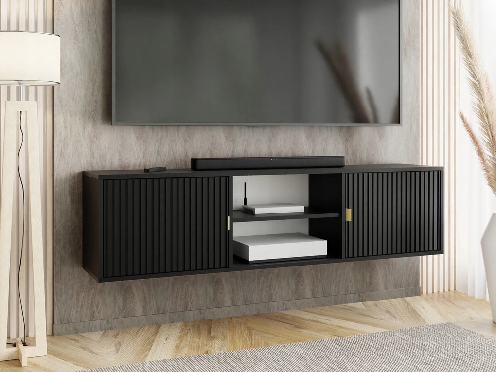 TV skříňka ELI 3 otevřenáTV skříňka černý