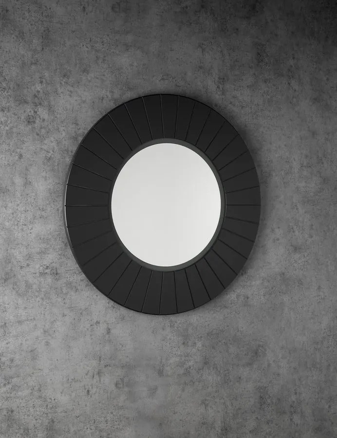 Sapho Sapho, LUMIRO STRIP kulaté zrcadlo s LED osvětlením v rámu, průměr 90cm, agila, LR950-4343S