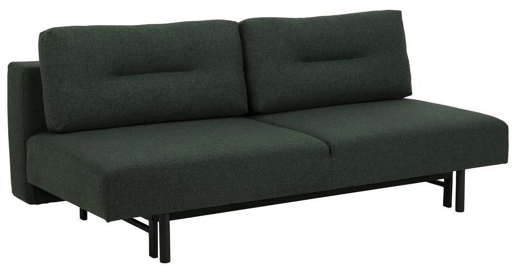 Rozkładana sofa Matowe nóżki Butelkowa zieleń AURA