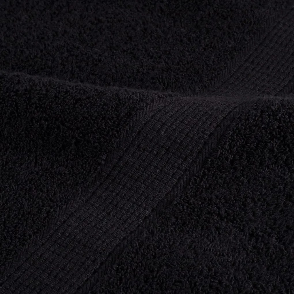 Premium ručníky SOLUND 2 ks černé 70 x 140 cm 600 g/m² 137428
