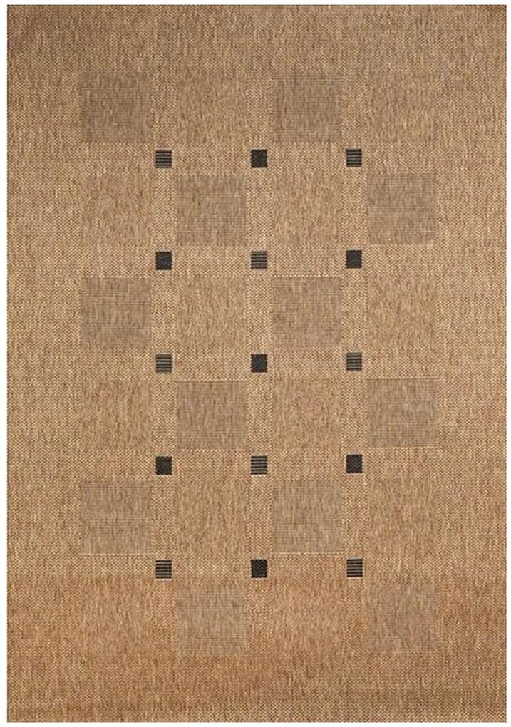 Kusový koberec FLOORLUX 20079 coffee/black 120x170cm