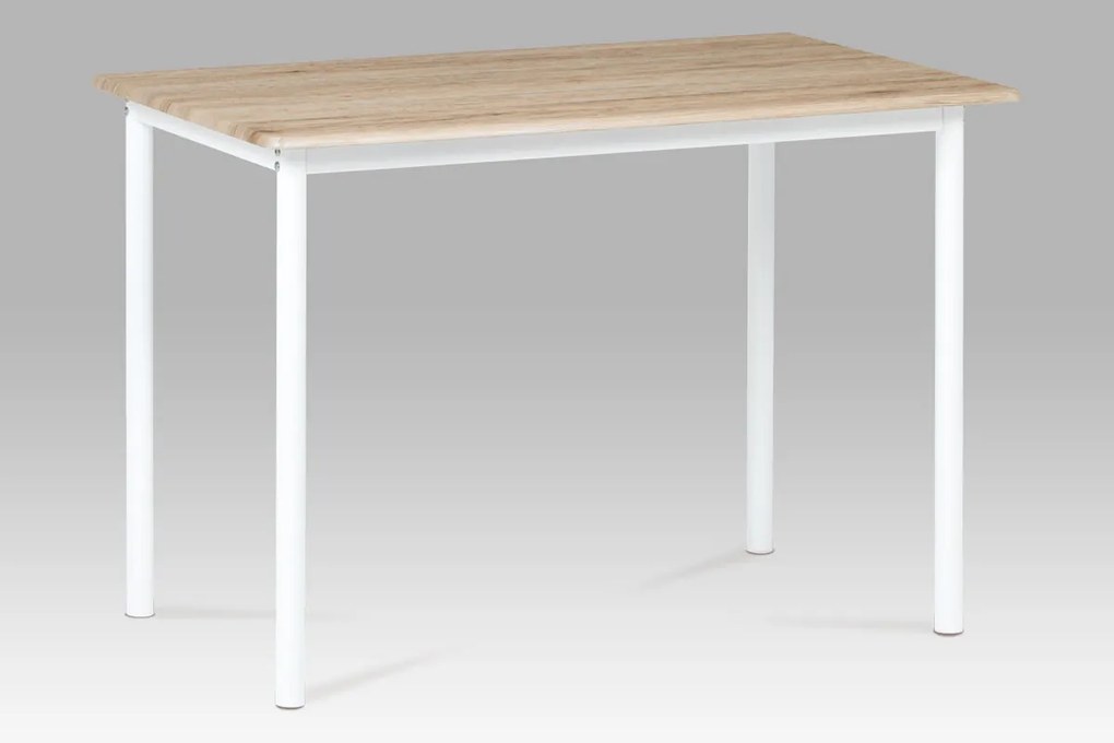 Artium jídelní stůl, GDT-222 SRE, 110x70 cm, dub san remo / bílý lak