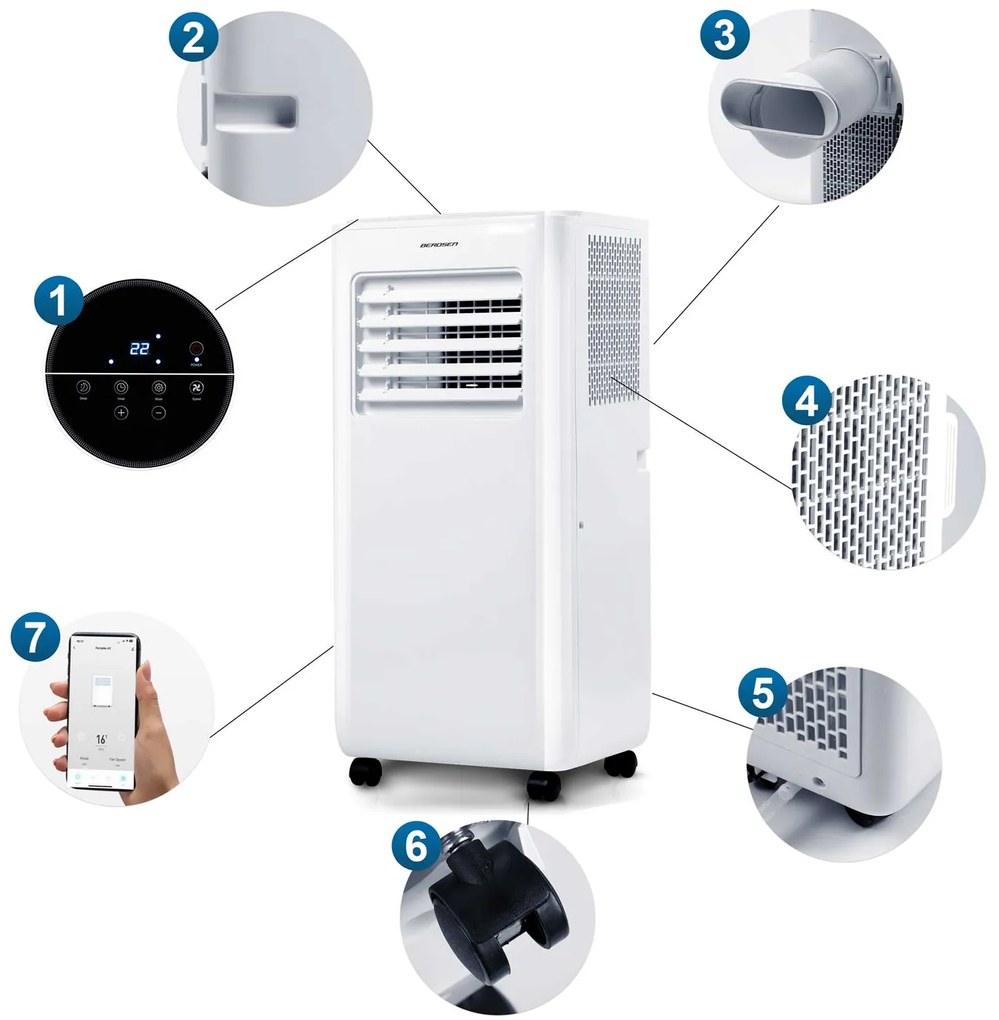 Přenosná klimatizace 10000 BTU Berdsen BD-580