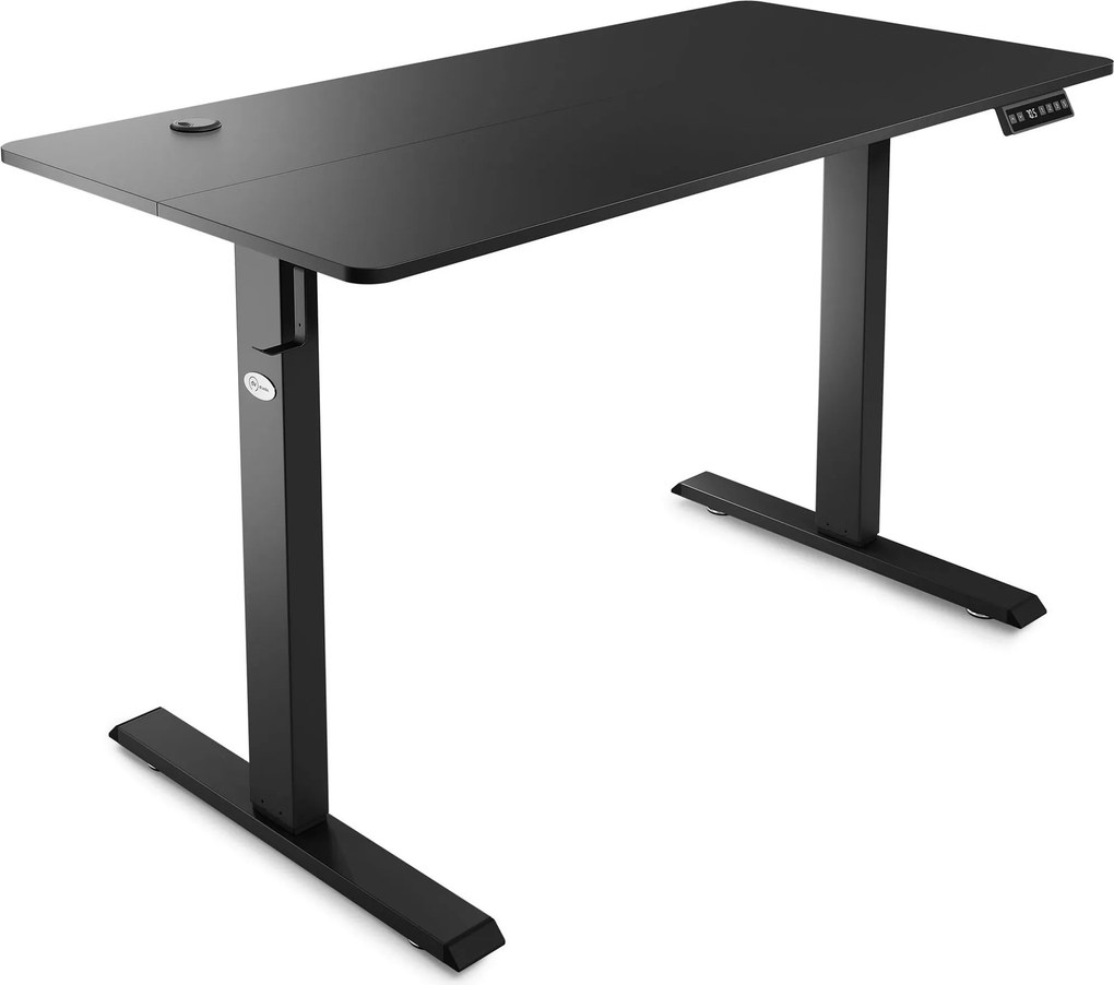 Elektrický psací stůl 120 x 60 cm Amone - černý