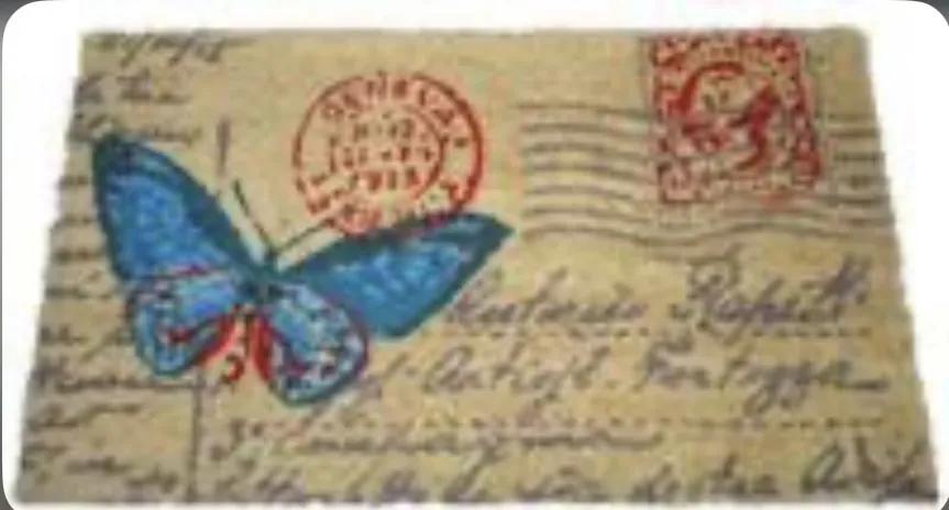 Rohožka Dopis s motýlem
