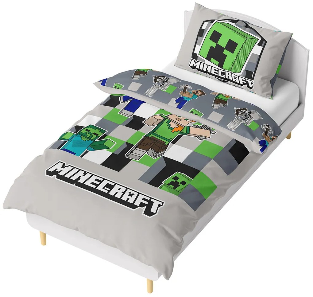 Dětské povlečení Minecraft Objev svůj Svět