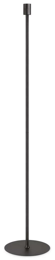 Ideal Lux Stojací lampa SET UP, ⌀ 40cm Barva stínidla: černá, Barva podstavce: nikl