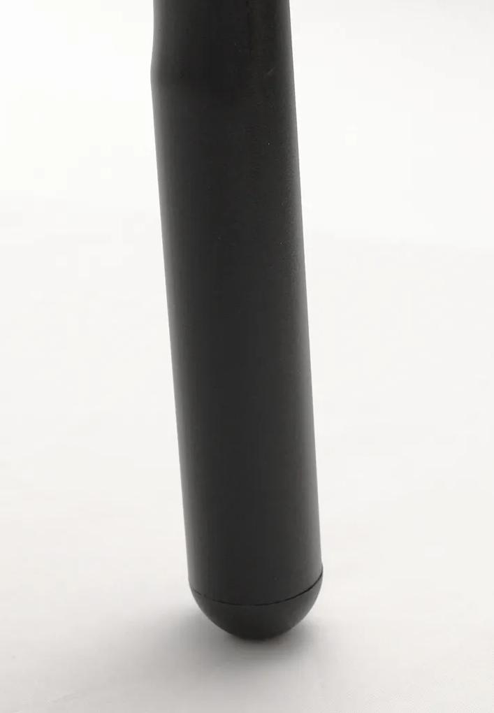 Stolek LUGO kovový se skleněnou deskou průměr 60 cm antracit IWH-10120001