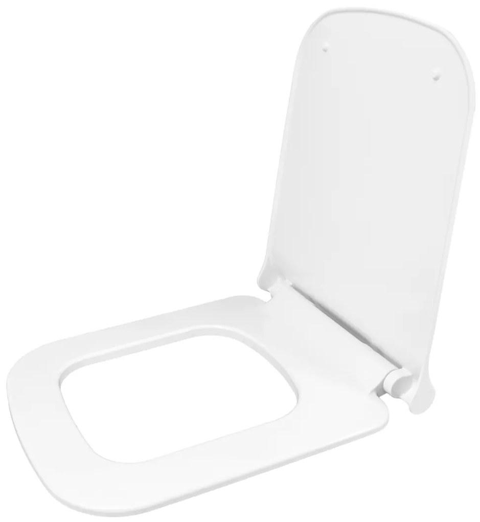 Gamma Erga Viana, toaletní WC sedátko 418(467)x444mm z duroplastu s pomalým zavíráním, bílá, ERG-GAM-D6