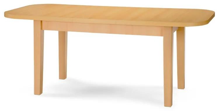 STIMA Jídelní stůl FORTE - bílá/černá podnož ROZMĚR: (š/h/v/r) 150 x 85 x 77 cm (+40 cm rozklad)