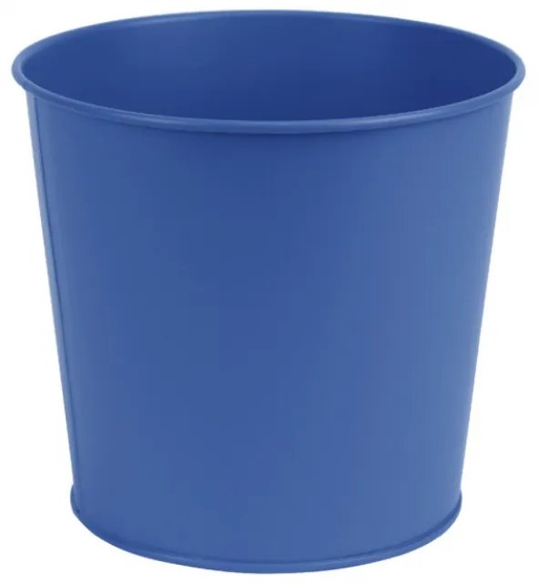 Kovový květináč 15,4cm modrá
