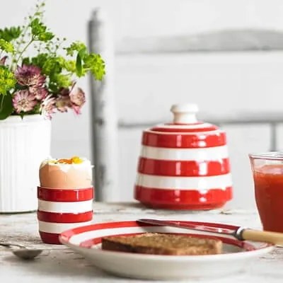 Stojánek na vejce Red Stripes - Cornishware