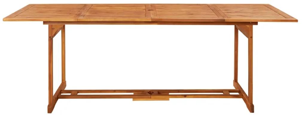vidaXL Zahradní jídelní stůl 220 x 90 x 75 cm masivní akáciové dřevo