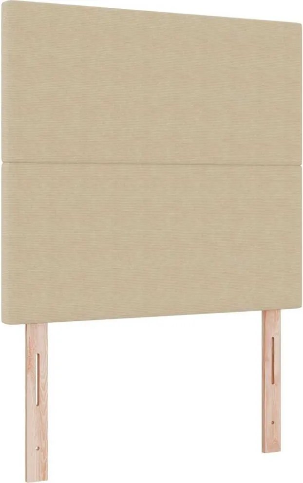 Čelo postele Světle zelená šedá 90 cm Žebrovaná látka 3337719