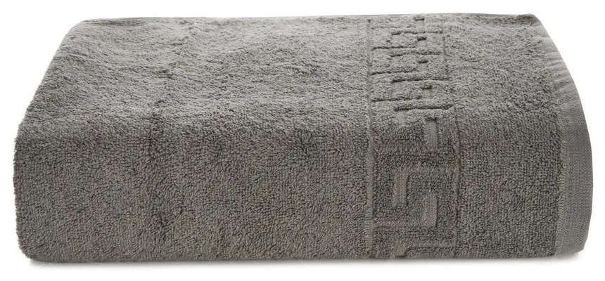 Šedý bavlněný ručník Kate Louise Pauline, 50 x 90 cm