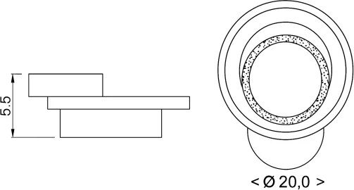 Brilagi - LED Stropní svítidlo MODERN MINI LED/22W/230V 3000/4000/6000K
