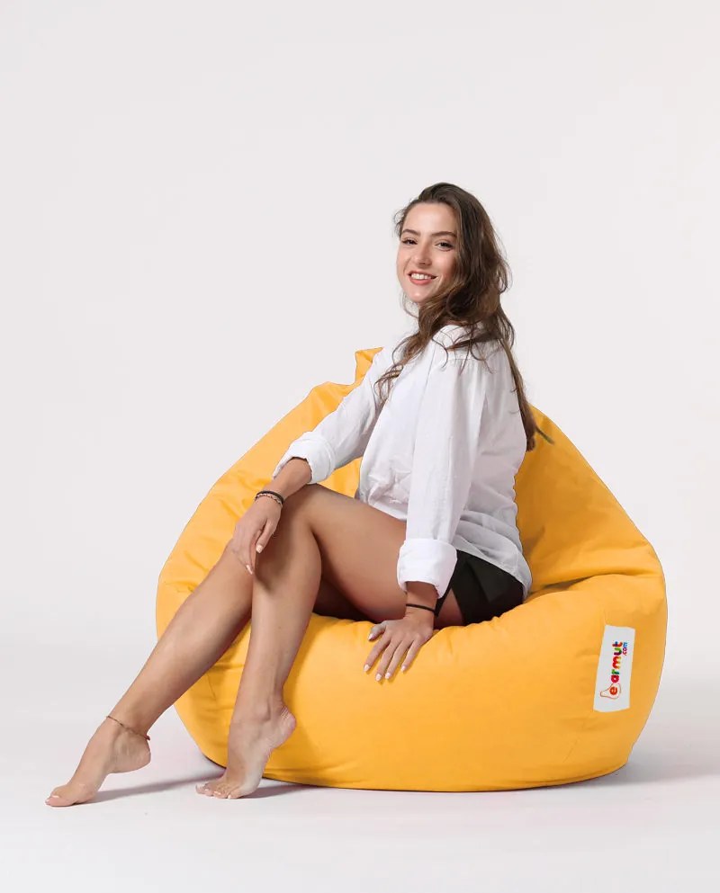 Atelier del Sofa Zahradní sedací vak Premium XXL - Yellow, Žlutá