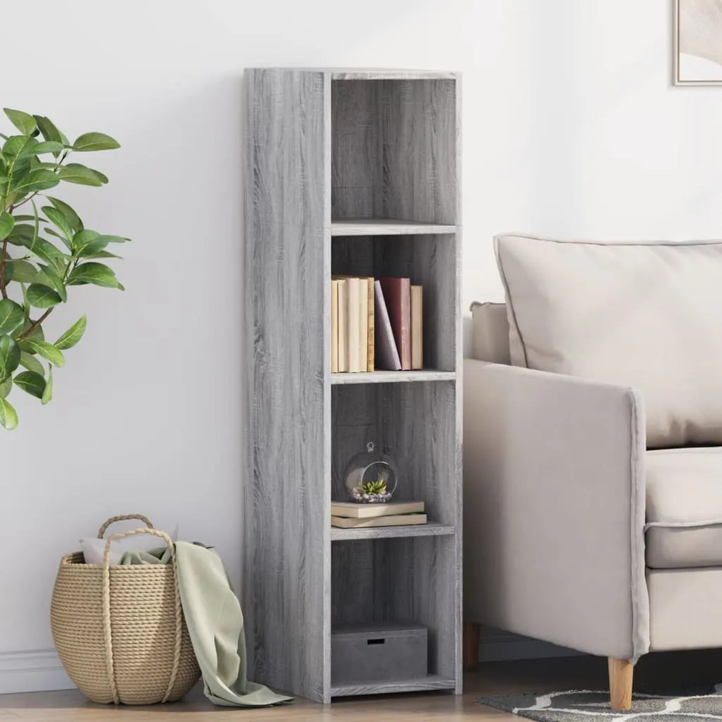 Skříň highboard šedá sonoma 30 x 41 x 124 cm kompozitní dřevo