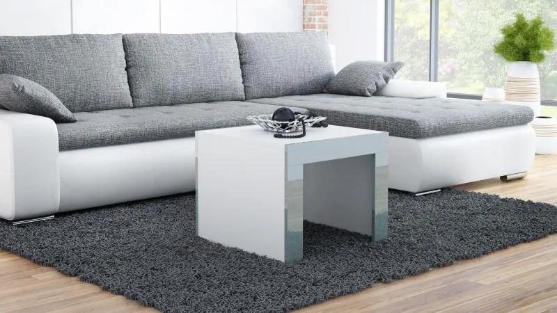 Cama Konferenční stolek TESS čtverec, bílá/šedá