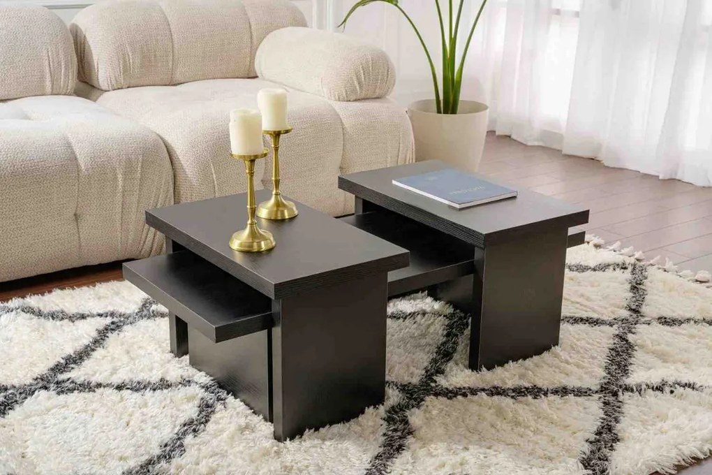Designový konferenční stolek Xanthe 110 cm černý