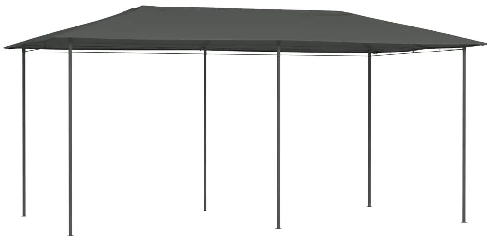 Altán 2,98 x 5,3 x 2,59 m antracitový 160 g/m² 313622