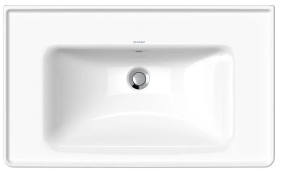 Duravit D-Neo - Umyvadlo do nábytku 800 x 480 mm, bez otvoru pro armaturu, bílá 2367800060