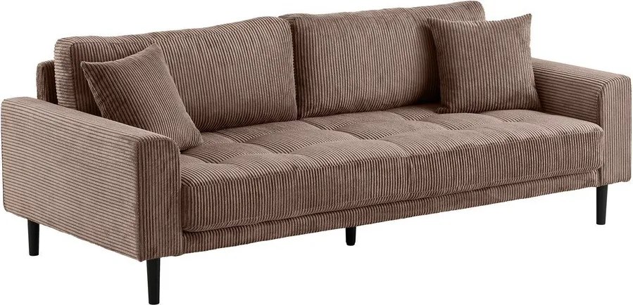 Hnědá manšestrová pohovka 210 cm Lido – House Nordic