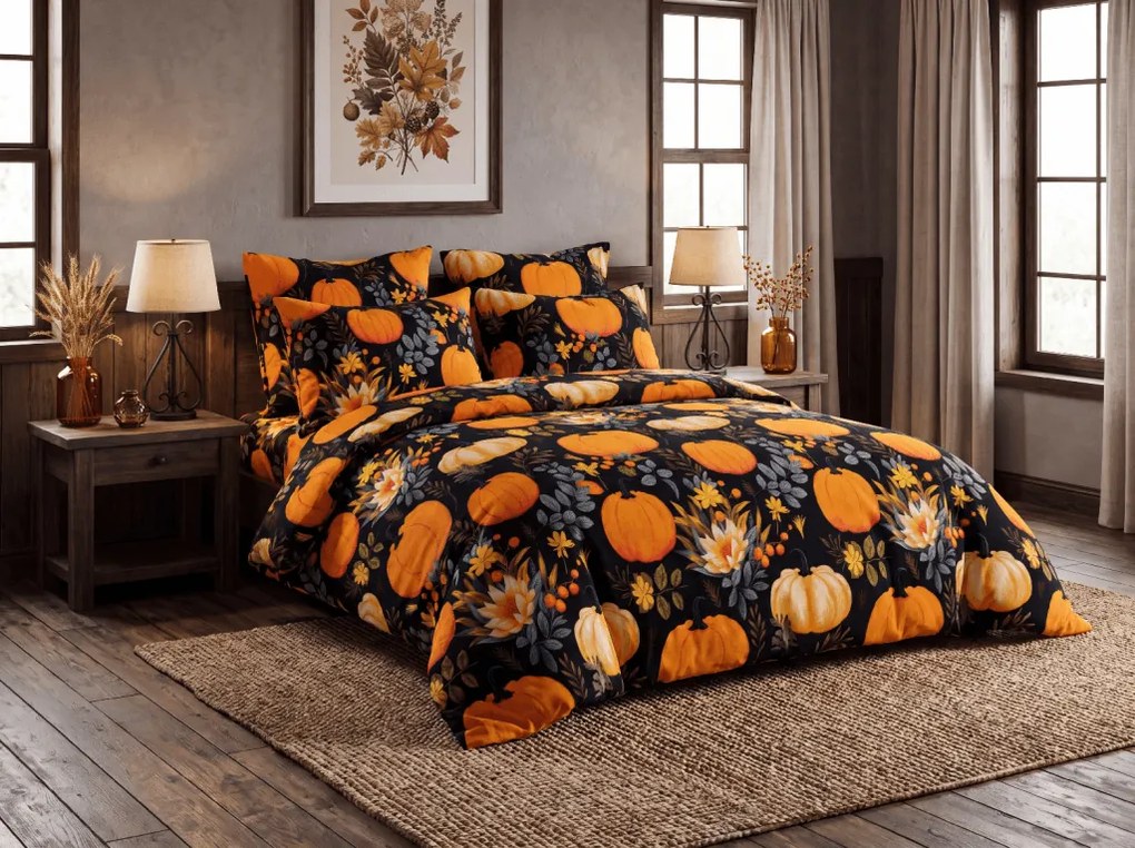 Mikroplyšové povlečení PUMPKINZA barevné Rozměr povlečení: 70 x 90 cm | 140 x 220 cm